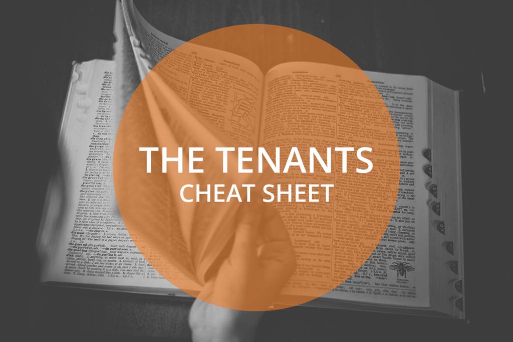 The tenant's cheat sheet